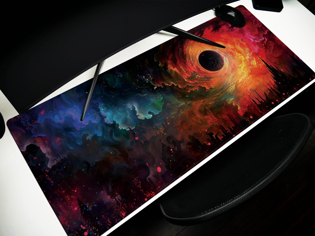 Eldritch Inferno Design 4, Desk Pad, Mouse Pad, Desk Mat, Celestial ...