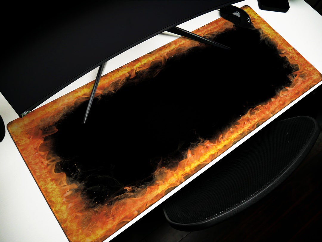 Edge Fire Mouse Pad and Desk Mat High Quality Pad Inferno Gamer Desk ...