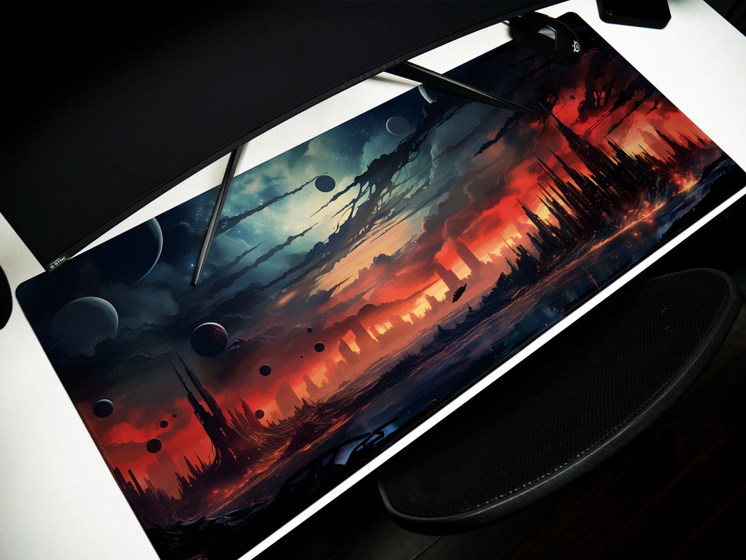 Alien City in Post-apocalypse Desk Pad Mouse Pad Desk Mat - Etsy