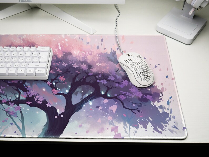 Kawaii Cherry Blossom Tree Mouse Pad & Desk Mat Pastel - Etsy