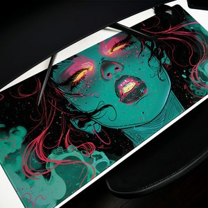 Cosmic Rapture Design 1, Desk Pad, Mouse Pad, Desk Mat, Surreal ...