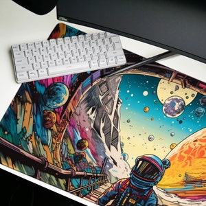 Strange Planet Mouse Pad and Desk Mat, Awe-inspiring Space Scene ...