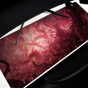 Eldritch Inferno Design 5, Desk Pad, Mouse Pad, Desk Mat, Sinister ...