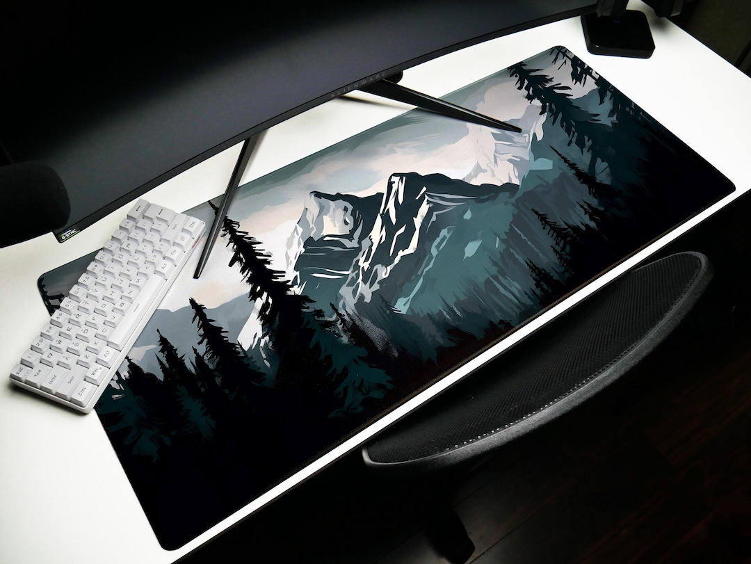 Mountain Majesty Mouse Pad & Desk Mat: Immerse Yourself in Pacific ...