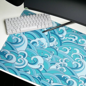 Crashing Waves Mouse Pad and Desk Mat Surfing Waves Mouse Pad High ...
