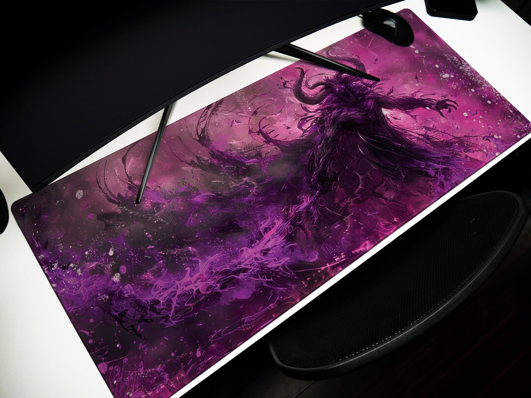 Demonic Inferno Design 3, Desk Pad, Mouse Pad, Desk Mat, Enigmatic ...