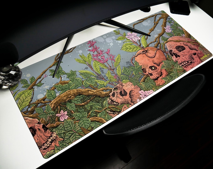 Aztec Octopus Desk Mat, Aesthetic XL Desk Pad, Geometric Mouse Pad, Red ...