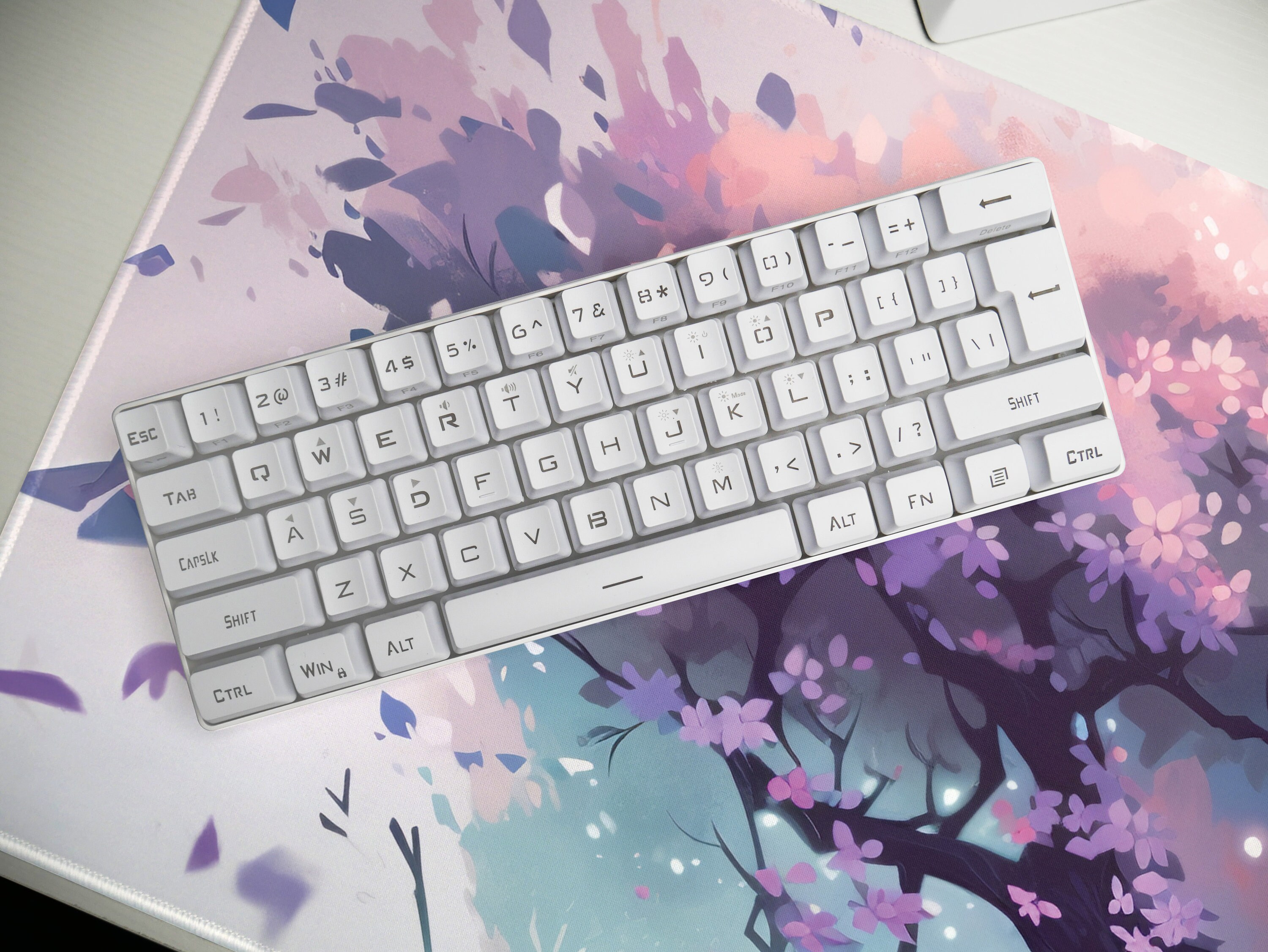 Kawaii Cherry Blossom Tree Mouse Pad & Desk Mat Pastel - Etsy