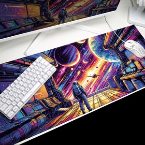 Galactic Command Center, Desk Pad, Mouse Pad, Desk Mat, Astronaut's ...