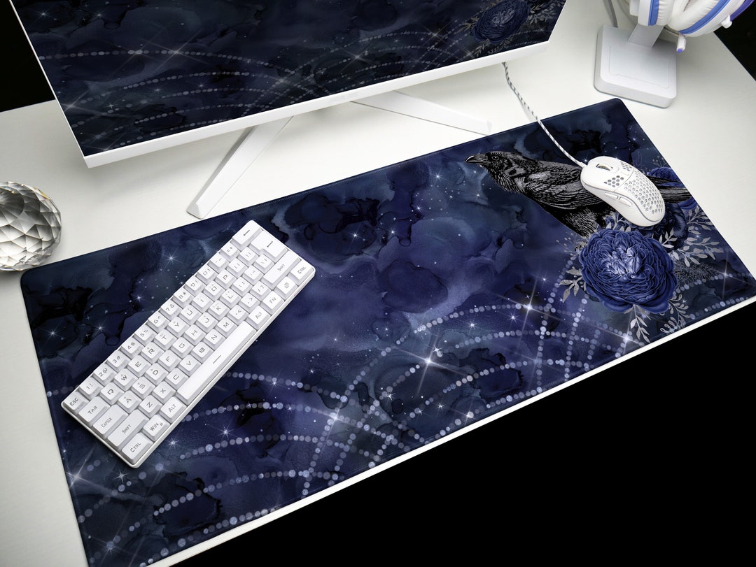 Gothic Blue Mouse Pad and Desk Mat the Perfect Gift for Gamers, Office ...