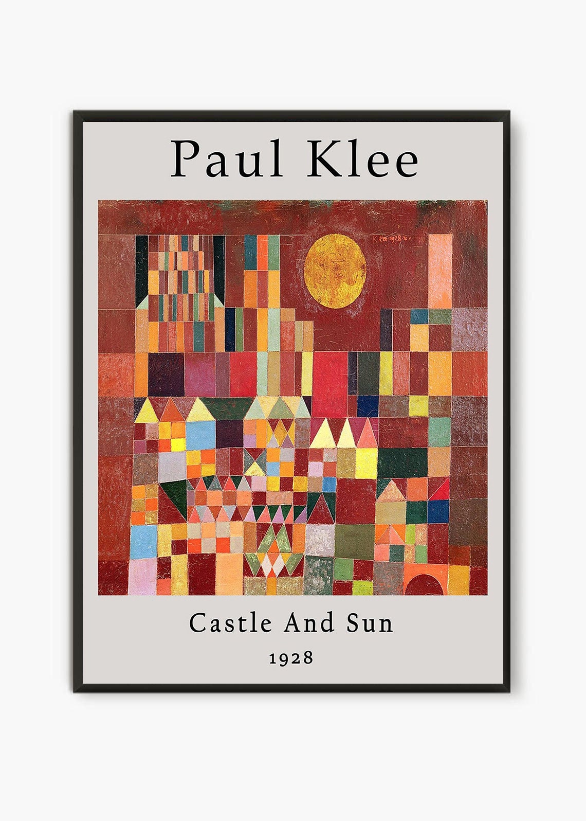 Paul Klee Exhibition Poster Gallery Quality Print Castle | Etsy