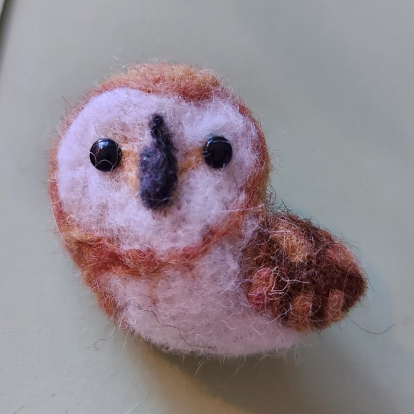 Felt Owl Brooch - Etsy