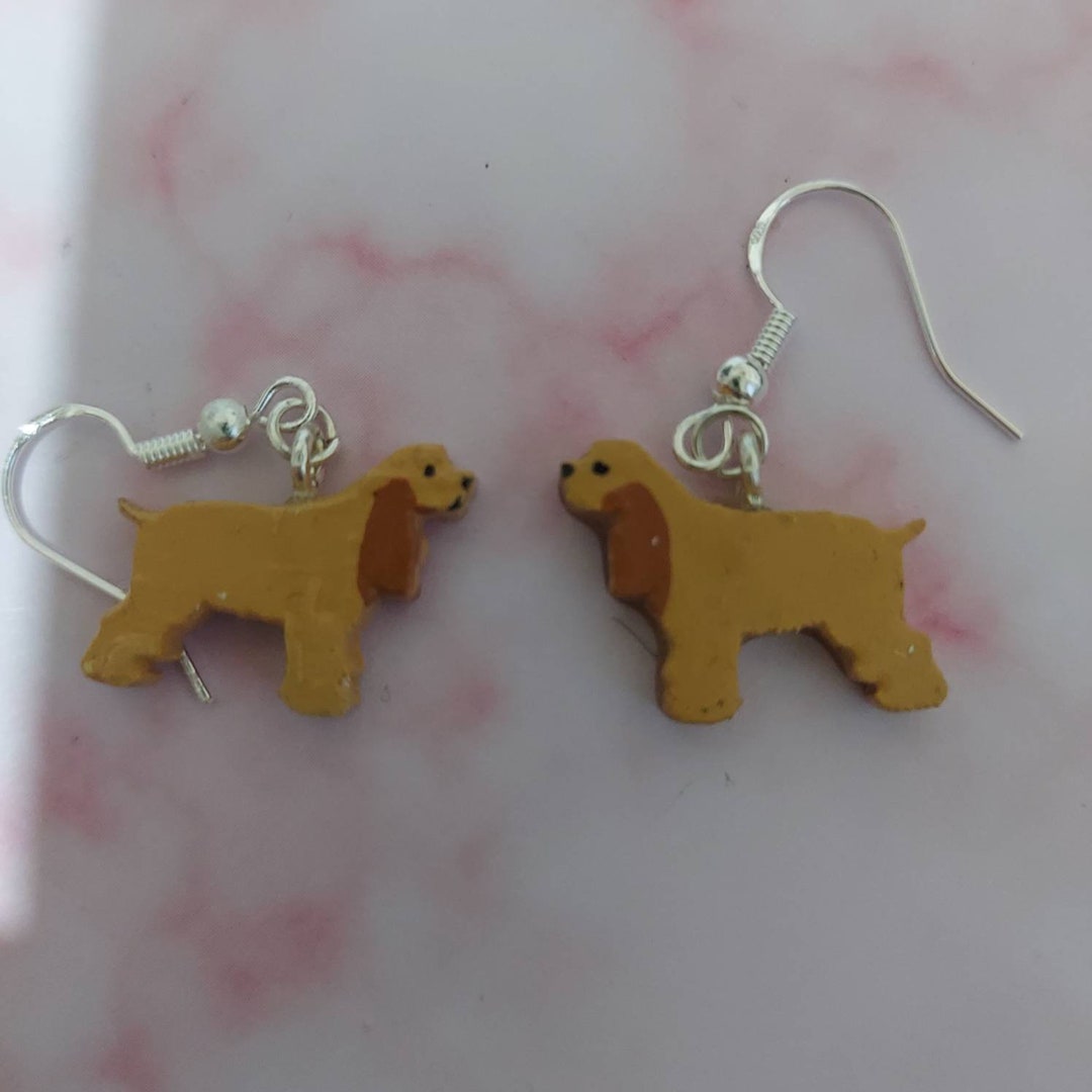 Spaniel Earrings - Etsy