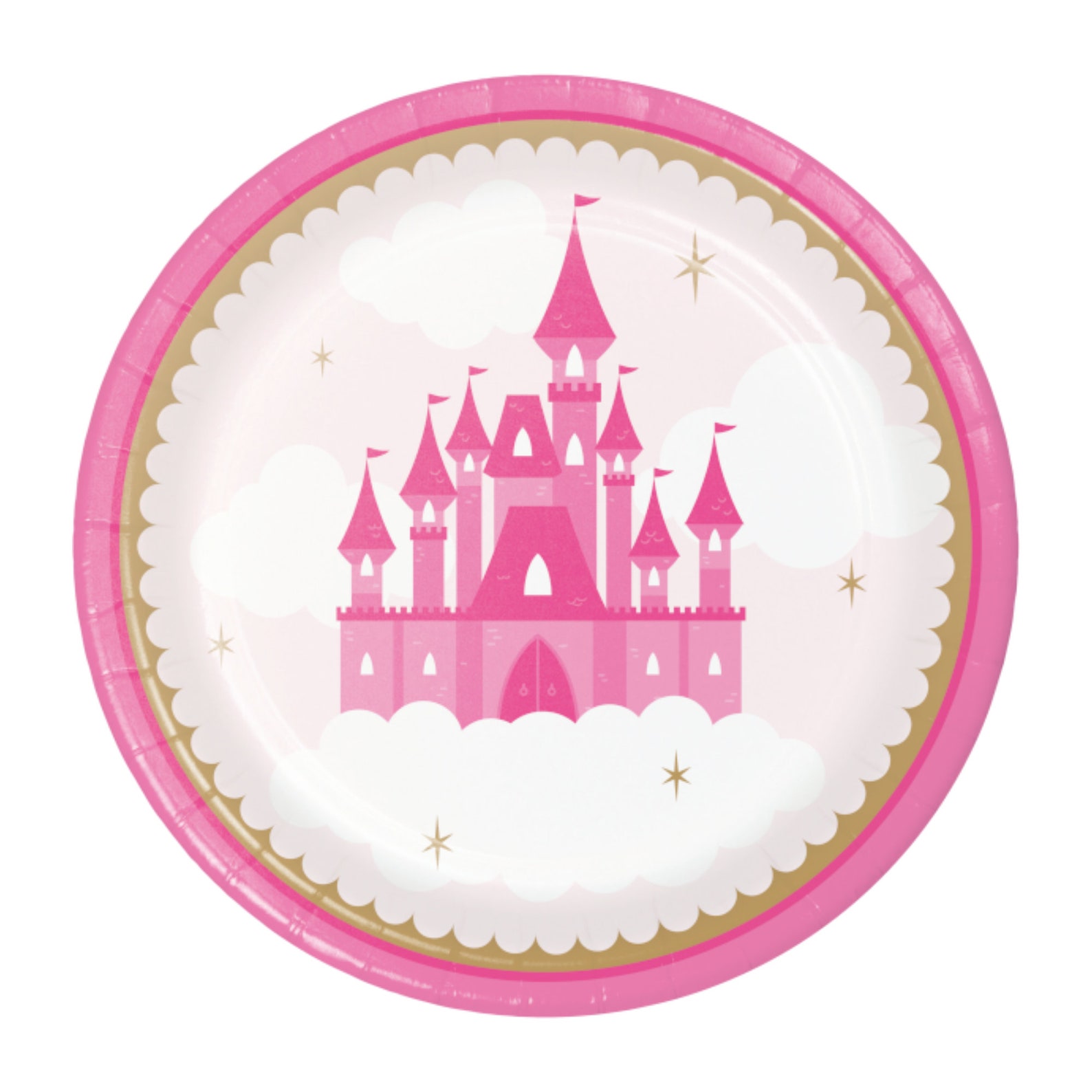Little Princess Party Plates Set of 8, Castle Themed Party, Princess ...