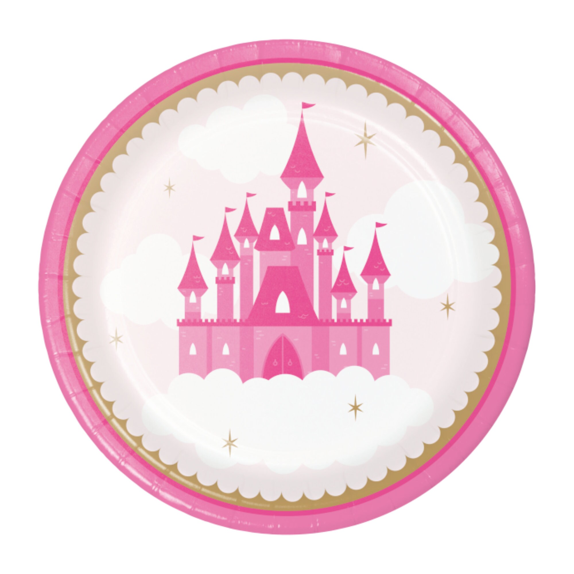 Little Princess Party Plates Set of 8, Castle Themed Party, Princess ...