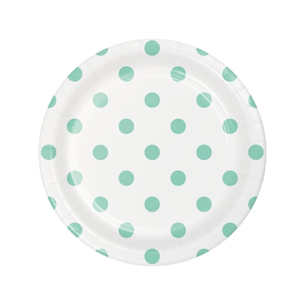 Mint Polka Dot - Etsy