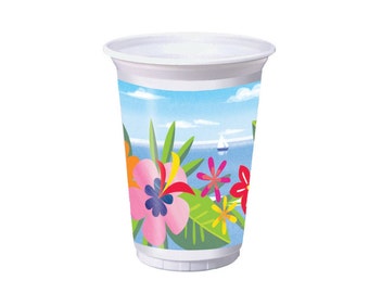 Aloha Cups Luau Party Cups Luau Cups Luau Party Decorations - Etsy