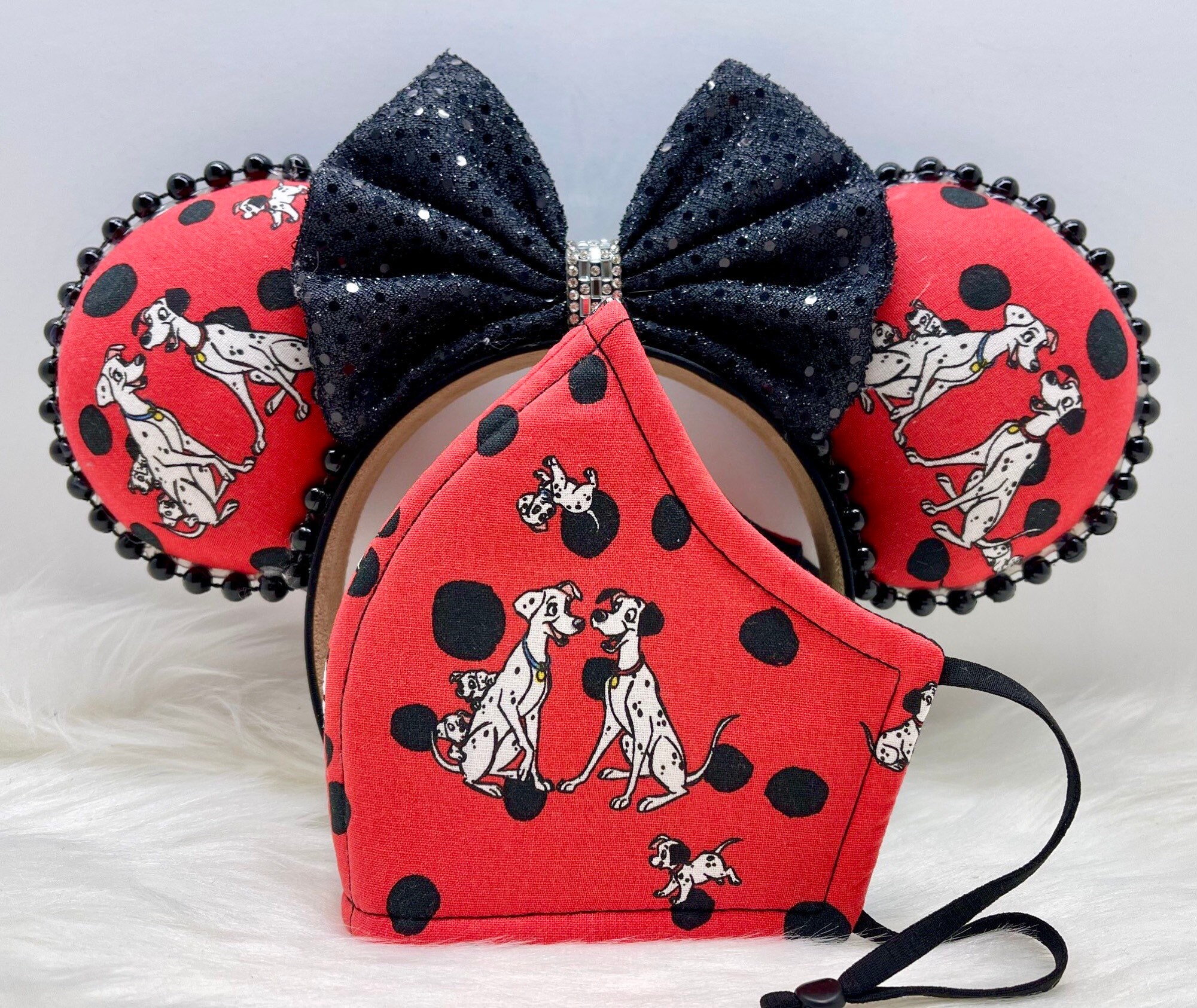 Inspiriert 101 Dalmatiner Minnie Mouse Ohren ODER mit Kombi - Etsy.de