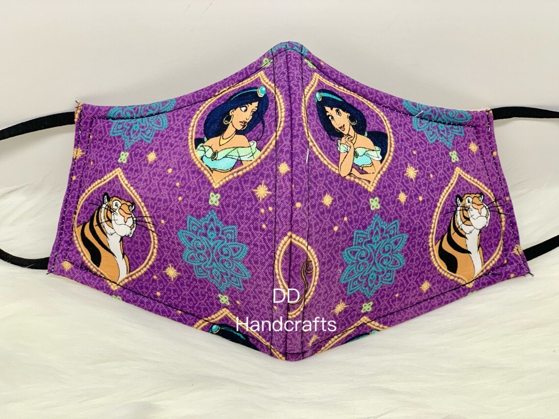 Princess Jasmine Aladdin Adult Face Mask | Etsy