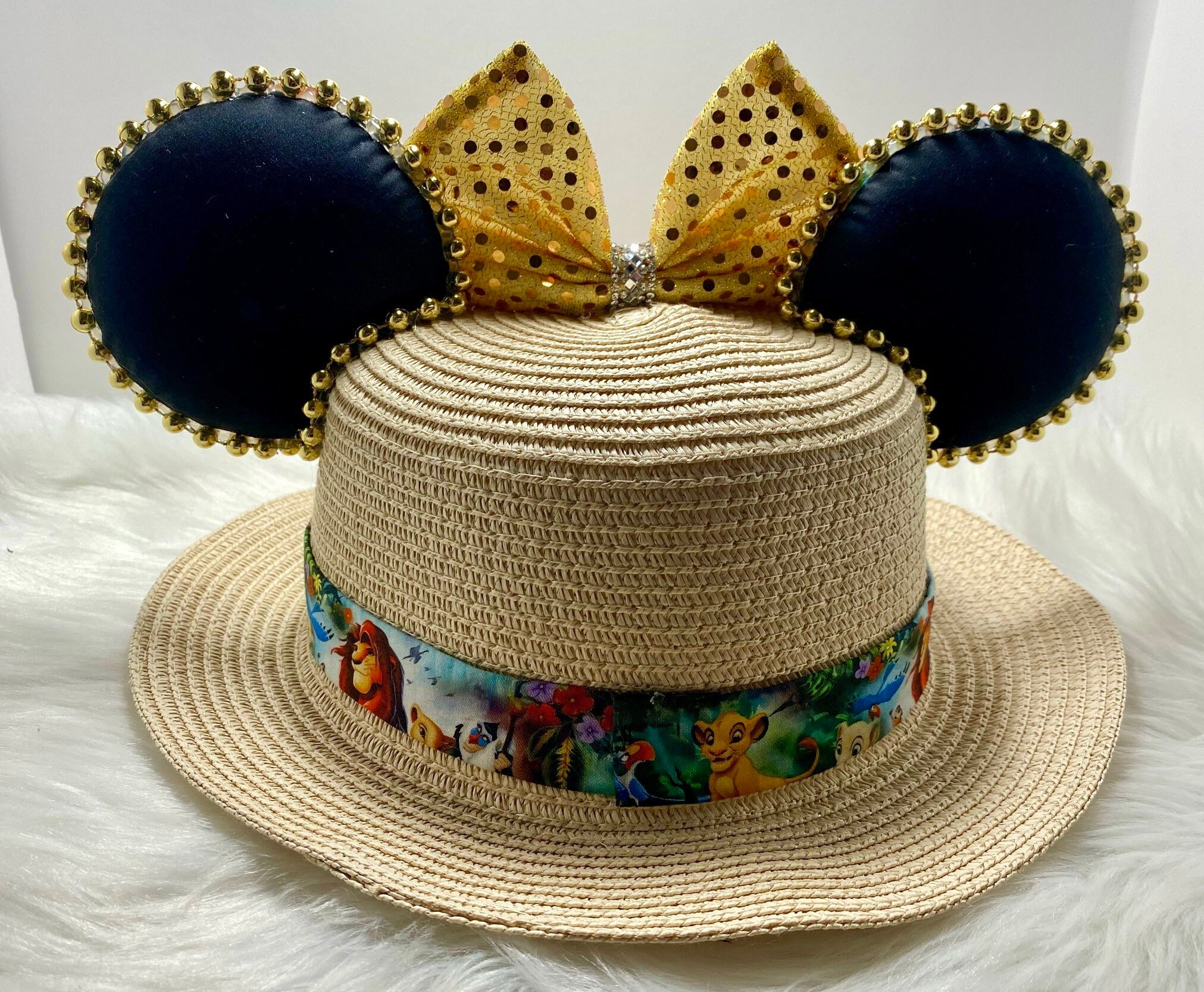 Inspired the Lion King Simba Mickey Straw Hat Sun Hat Mouse - Etsy