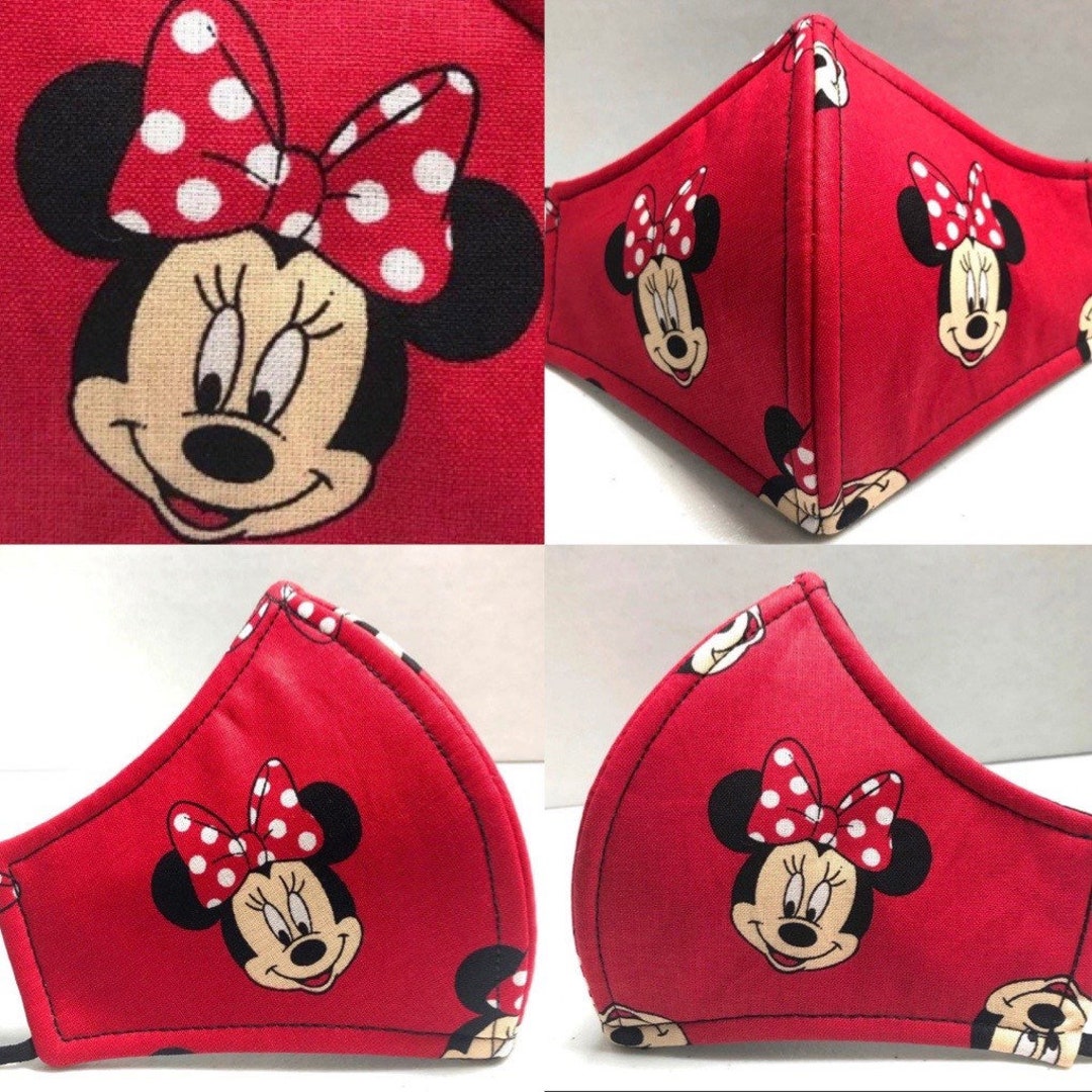 Minnie Mouse Lady in Red Designer Adult Face Mask - Etsy