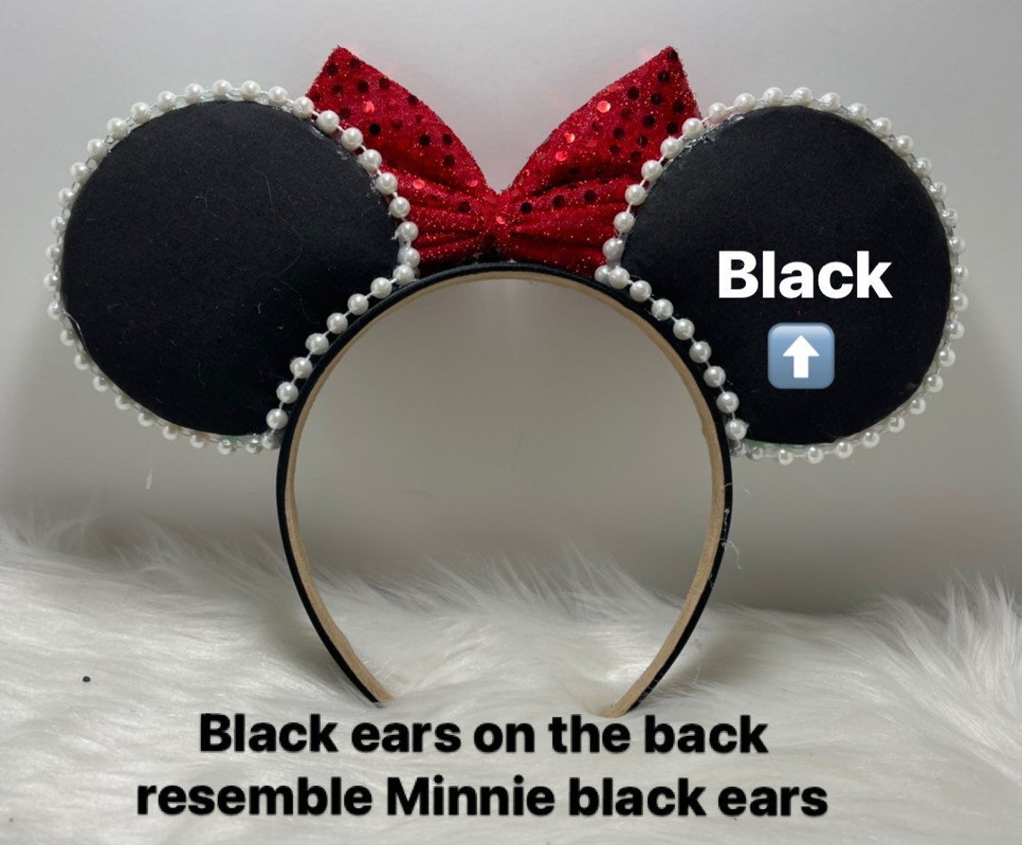 Inspired Minnie Mouse Ears OR Combo Matching Mask Set Lonely - Etsy