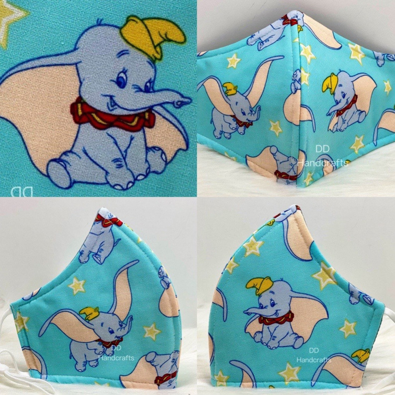 Classic Dumbo designer adult face mask | Etsy