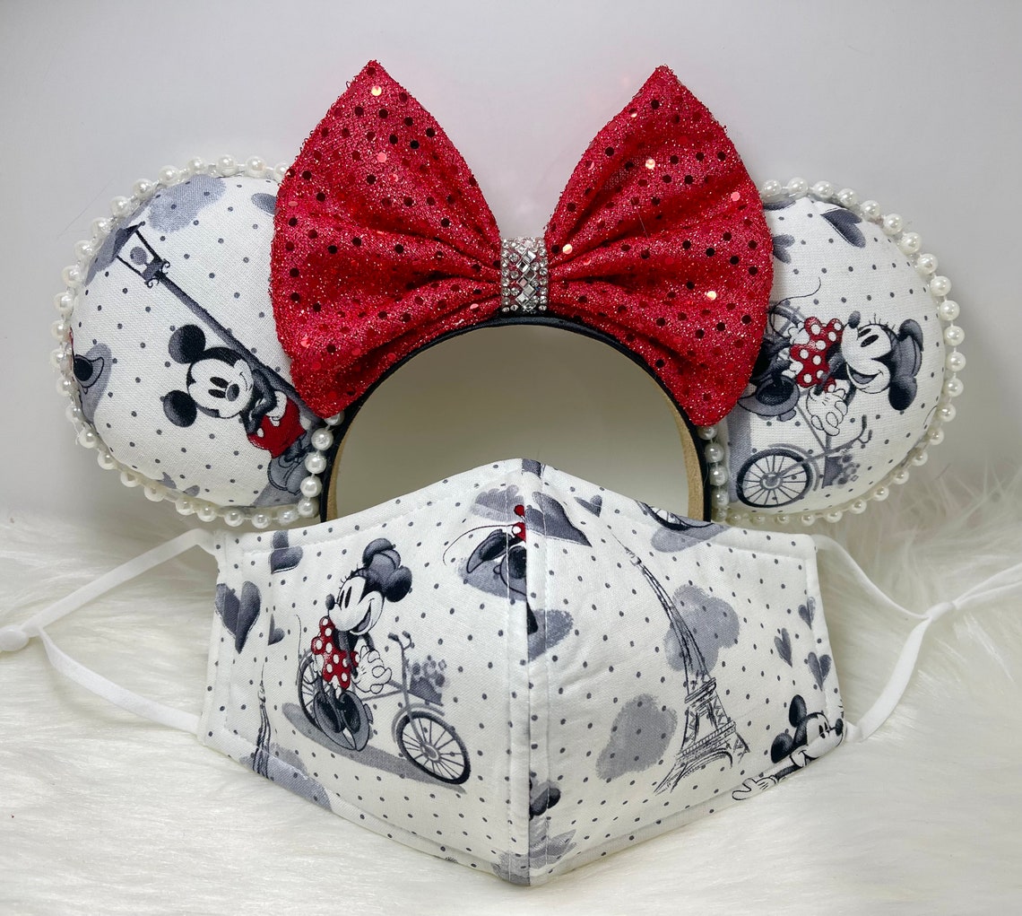 Inspired Vintage Mickey Minnie Ears OR With Combo Matching - Etsy