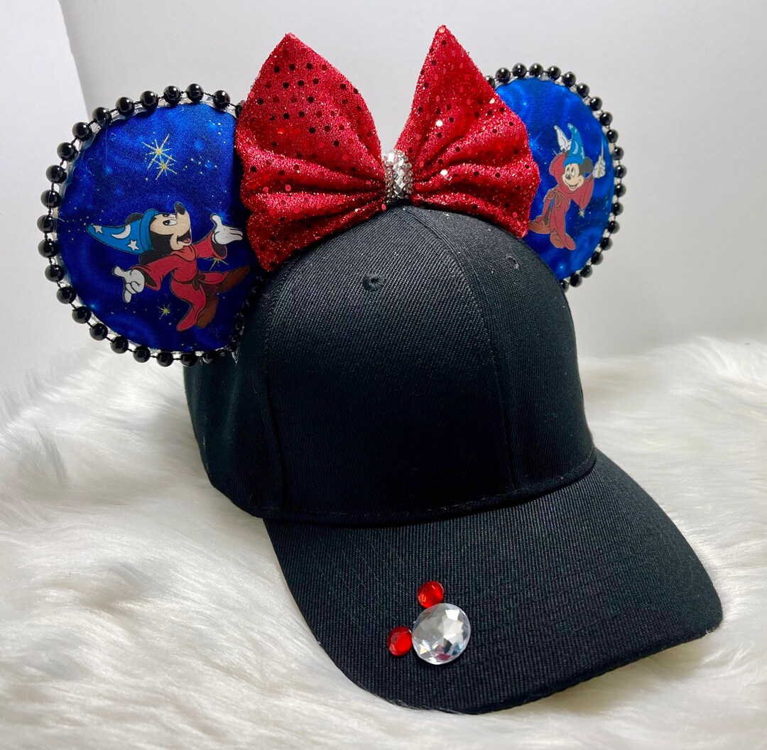 Inspired Magic Wizard Fantasia Mickey Minnie Mouse Hat Cap Mouse Ears ...