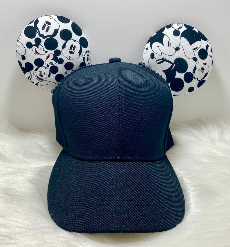 Inspired Mickey Mouse Cap Hat Ears OR With Combo Matching Mask Set ...