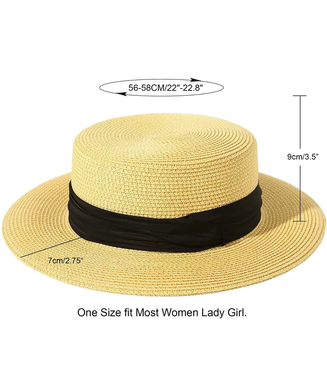 Inspired Classic Minnie Mouse Straw Hat Sun Hat Mouse Ears OR - Etsy