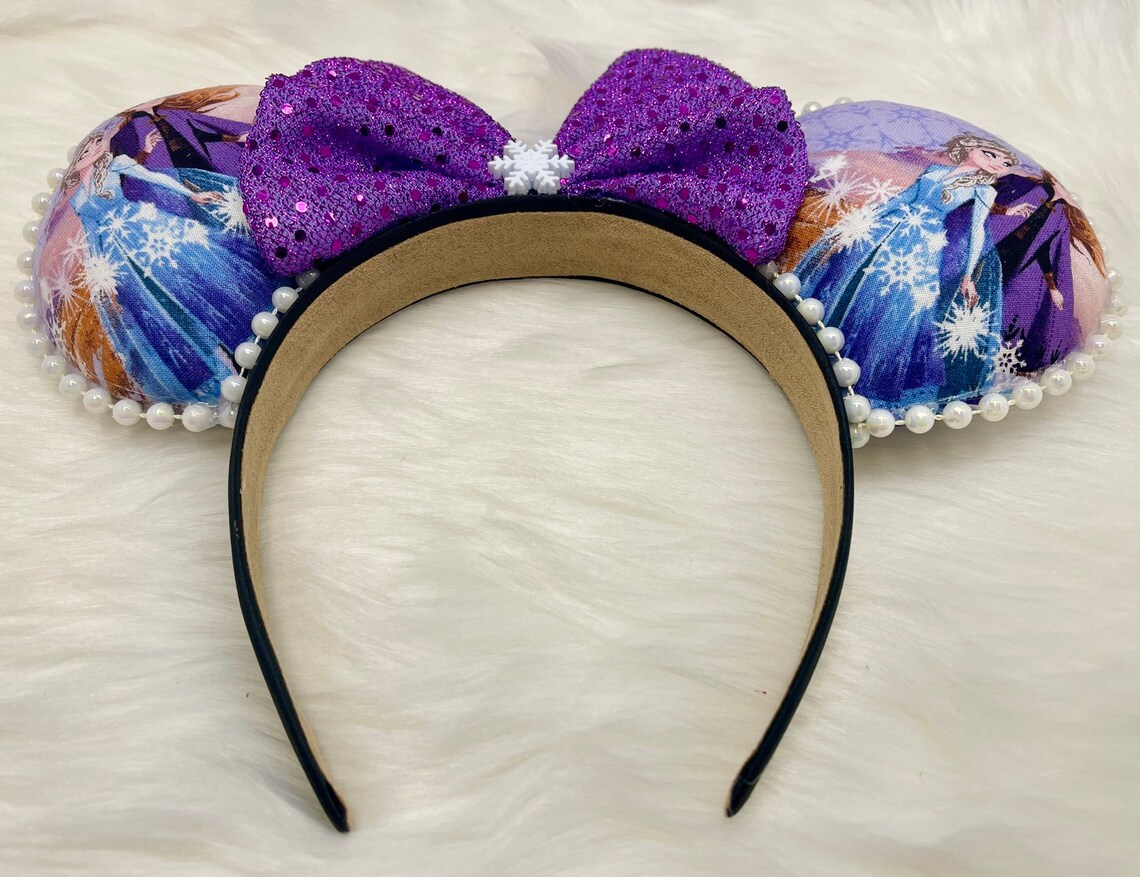 Inspired Frozen Elsa Anna Minnie Mouse ears and matching mask. | Etsy