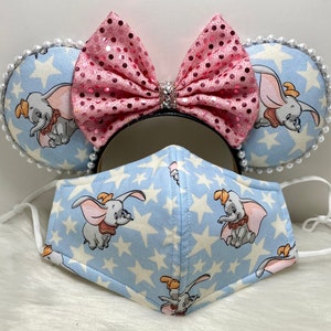 Inspired Classic Dumbo Ears OR With Combo Matching Mask Set.. Mickey ...