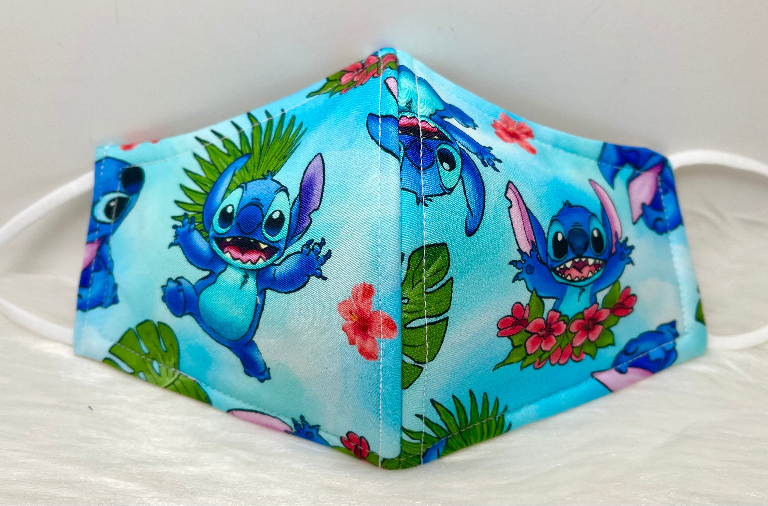 Lilo and Stitch designer adult face mask. Custom print fabric | Etsy