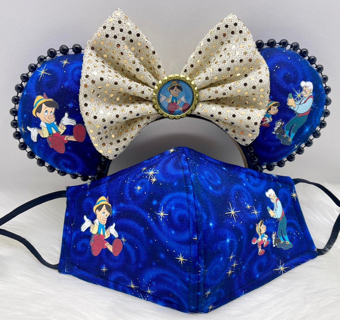 Inspired Pinocchio Minnie Mouse Ears OR With Combo Matching - Etsy