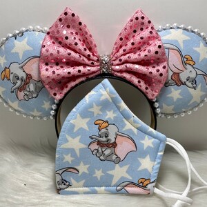 Inspired Classic Dumbo Ears OR With Combo Matching Mask Set.. Mickey ...