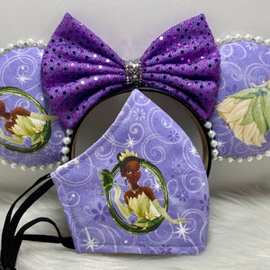 Inspired Tiana Princess and the Frog Minnie Mouse Ears OR With Combo ...