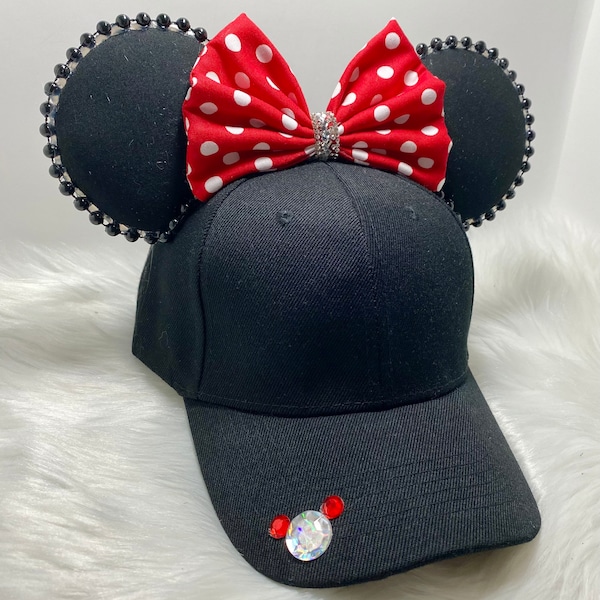Minnie Mouse Hat - Etsy