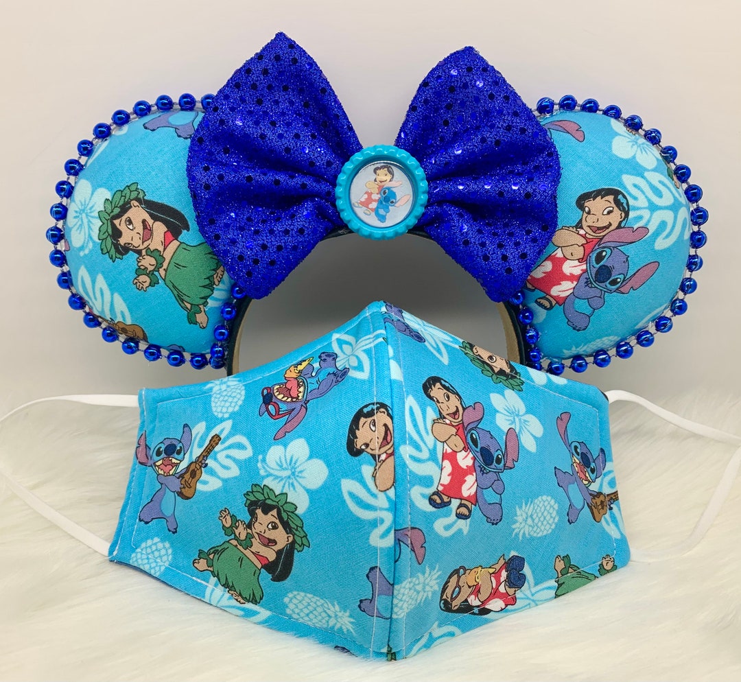 Geïnspireerde Minnie Mouse oren OF met combo bijpassende masker set ...