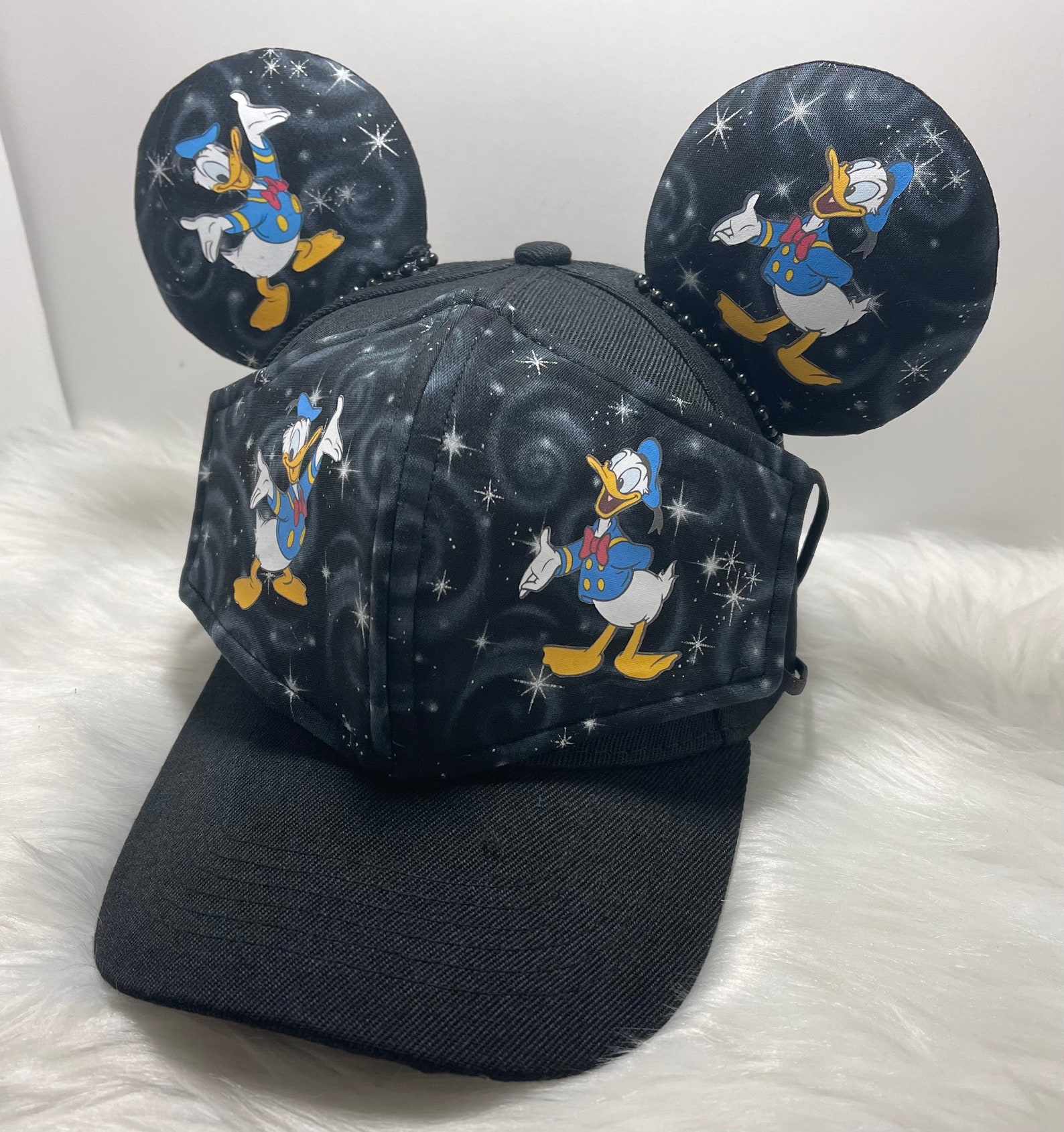 Inspired Mickey Hat With Ears OR With Combo Matching Mask Set of Donald ...