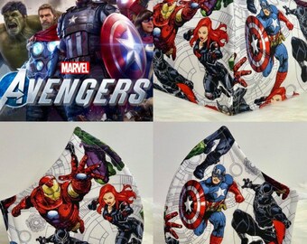 Avengers Face Mask Adult - Etsy