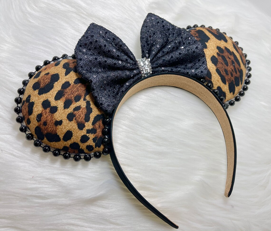 Inspired Disney Wild Animal Kingdom Leopard Minnie ears and | Etsy