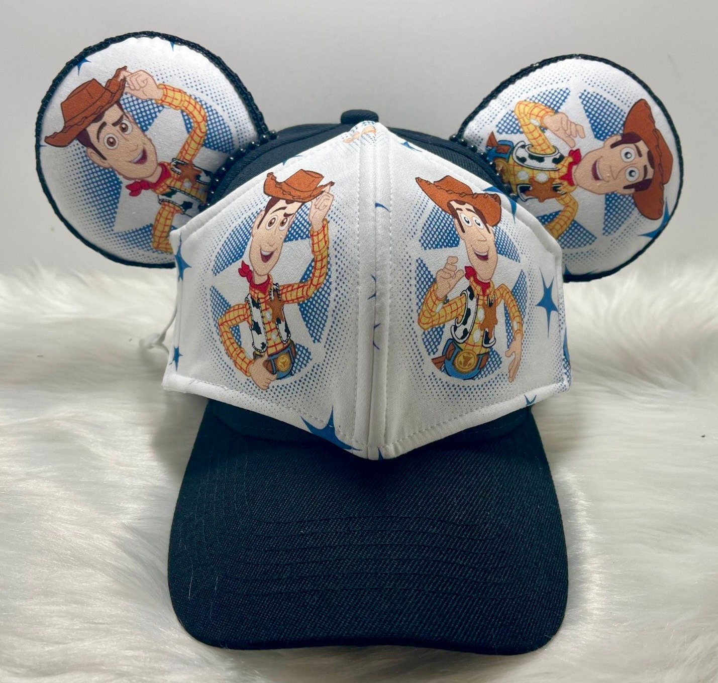 Inspired Woody Toy Story Cap Hat Ears OR With Combo Matching Mask Set ...