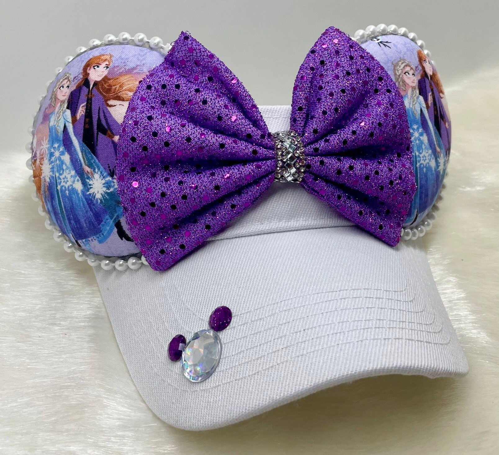 Inspired Minnie Mouse Ears OR With Combo Matching Mask Set. Frozen Elsa ...