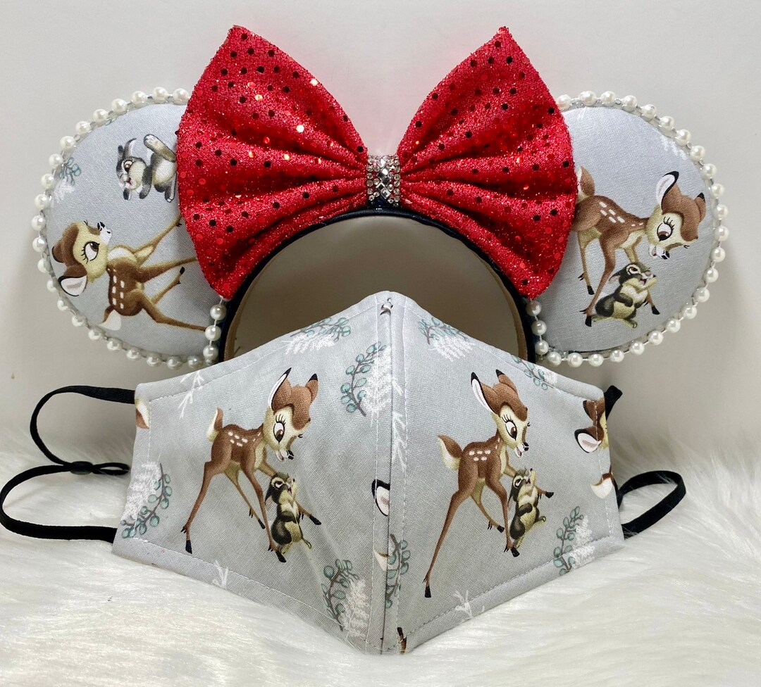 Inspired Vintage Bambi Minnie Mouse Ears OR With Combo Matching Mask ...