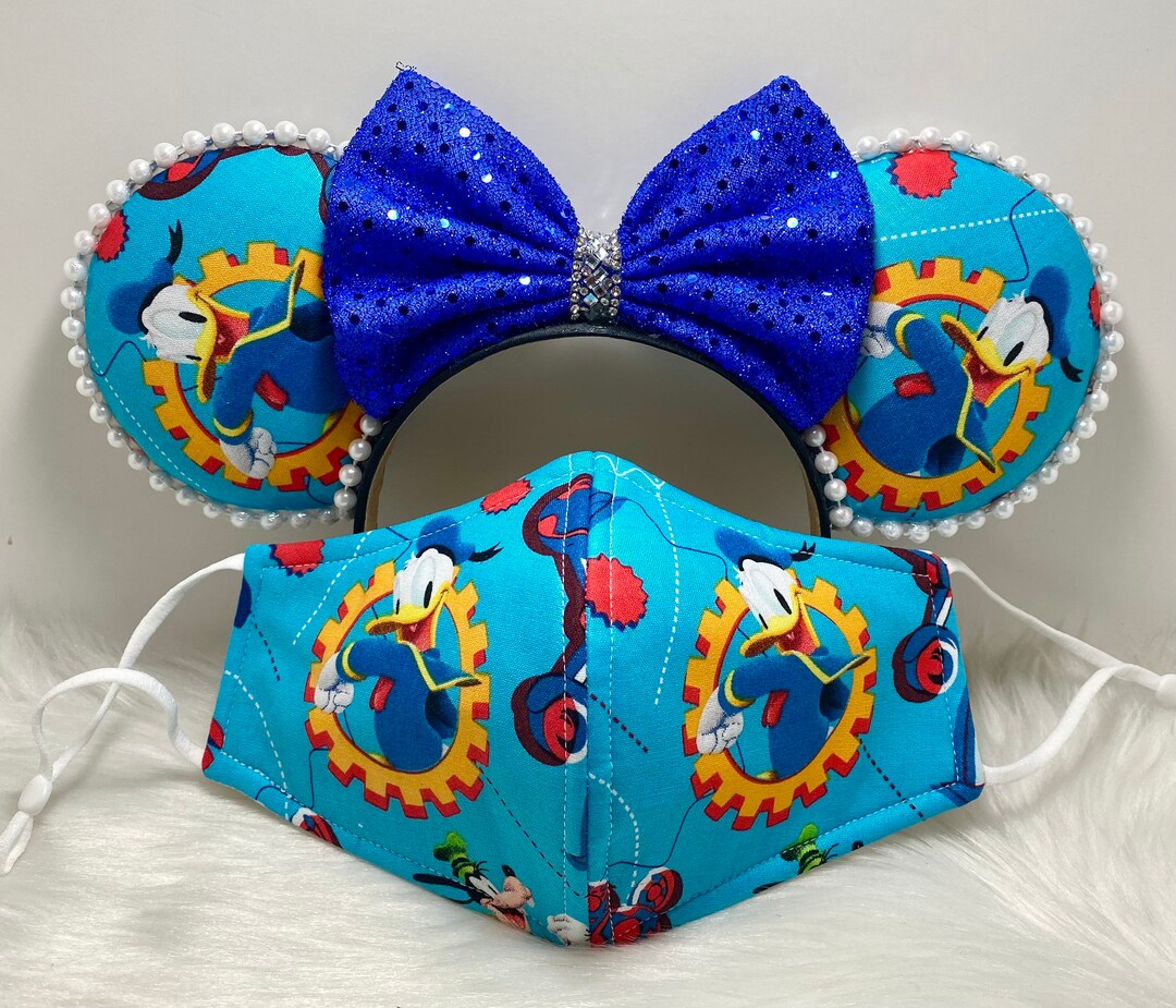 Inspirierte Donald Duck Minnie Mouse Ohren ODER mit Kombi passendem ...