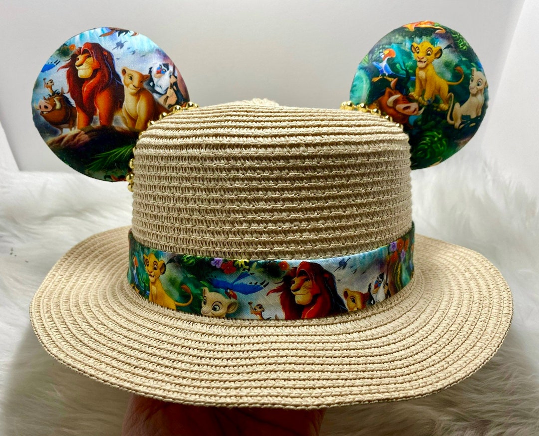Inspired the Lion King Simba Mickey Straw Hat Sun Hat Mouse - Etsy