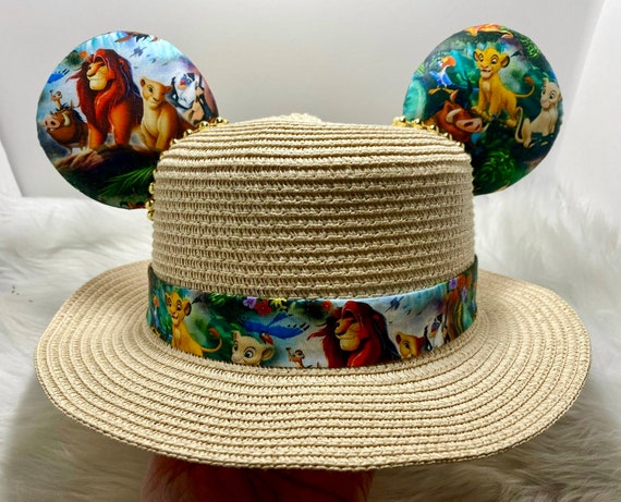 Inspired the Lion King Simba Mickey Straw Hat Sun Hat Mouse - Etsy