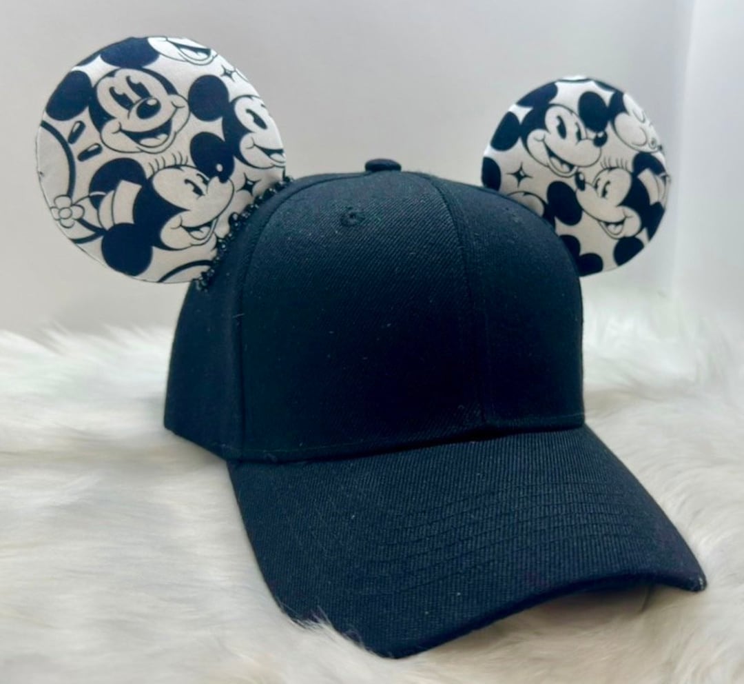 Inspired Mickey Mouse Cap Hat Ears OR With Combo Matching Mask Set ...