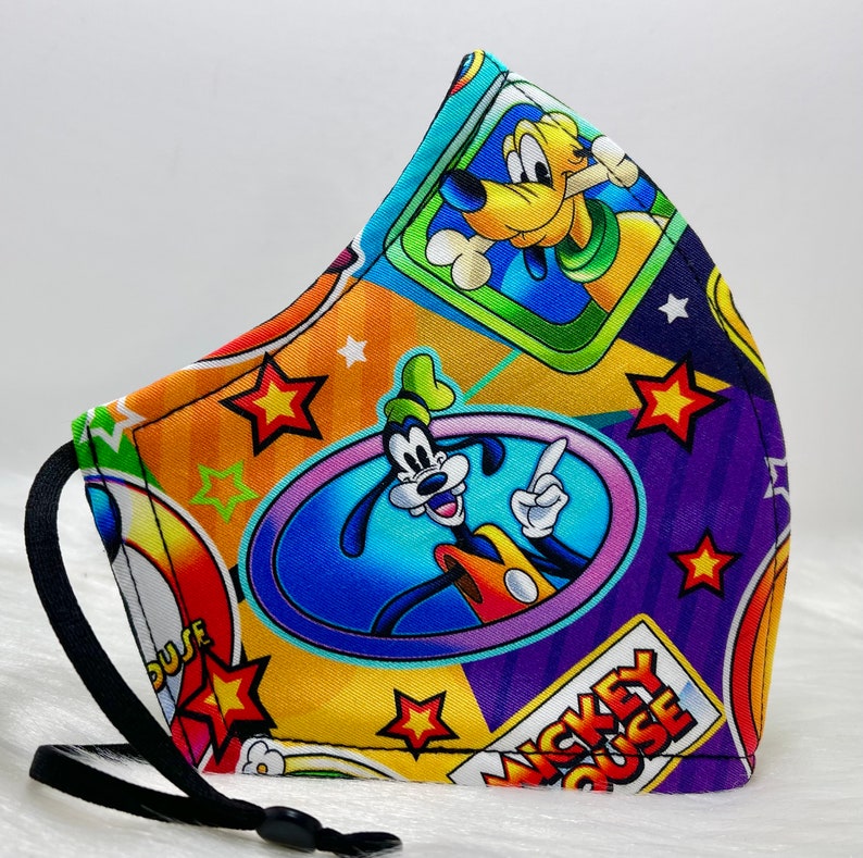 Mickey Mouse Club With Goofy Designer Face Mask. Very Rare - Etsy